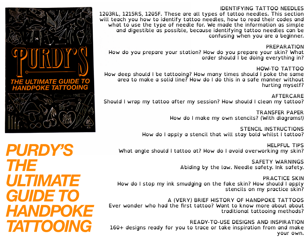 Sinner Stencils | Ready-to-use Pre-Printed Handpoke Tattoo Transfers ...