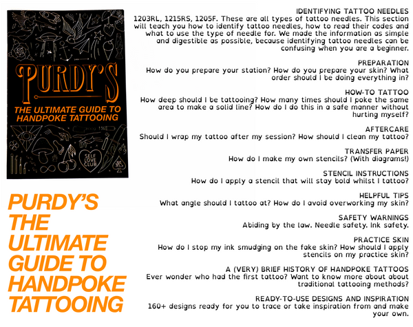 SH Prevention Stencils | Ready-to-use Pre-Printed Handpoke Tattoo Tran ...